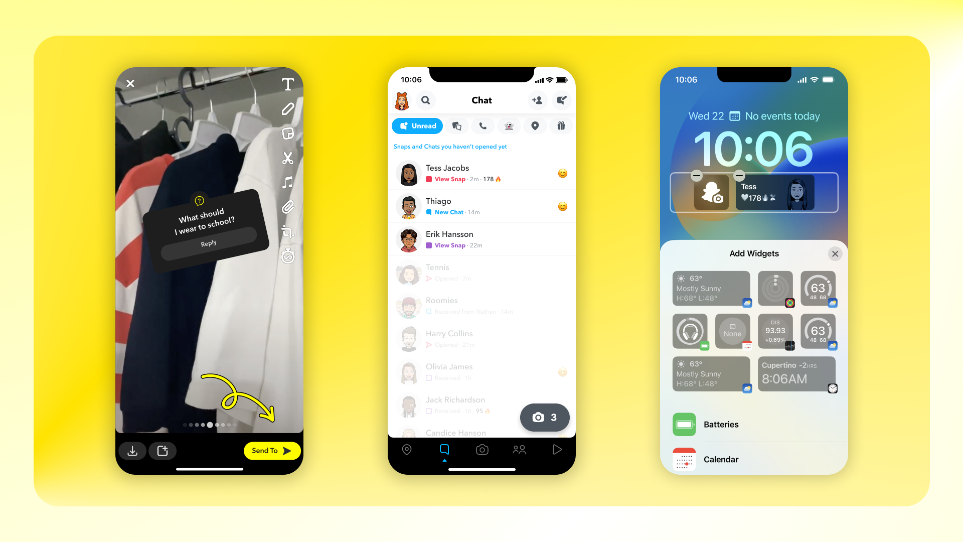 Snapchat Introduces iOS 16 Lock Screen Widget, Chat Shortcuts, and More ...