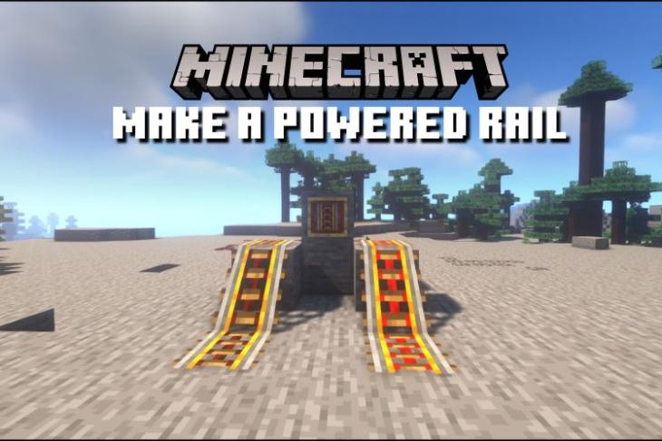 How To Make Powered Rail Using Redstone In Minecraft Beebom