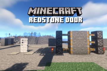 How to Make a Redstone Door in Minecraft [4 Methods] | Beebom