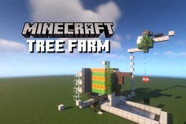 How to Make a Tree Farm in Minecraft [10,000+ Logs/ Hour] | Beebom