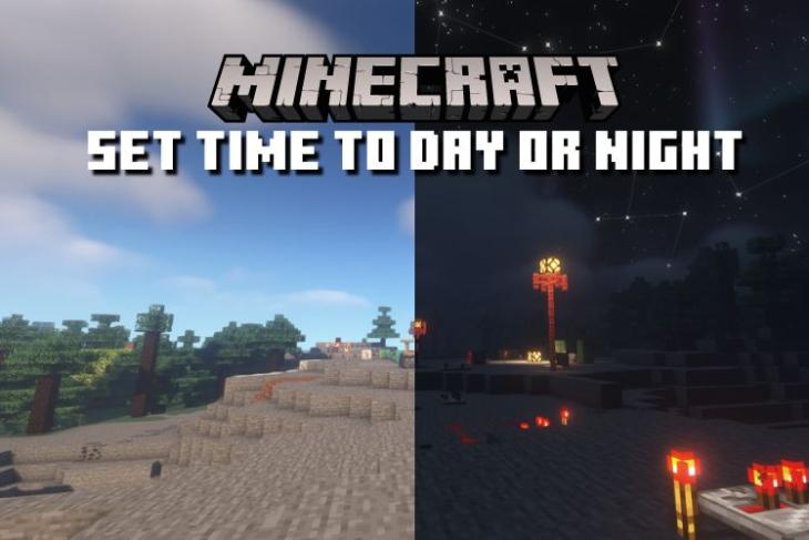 How to Set Time to Day or Night in Minecraft (2022) | Beebom