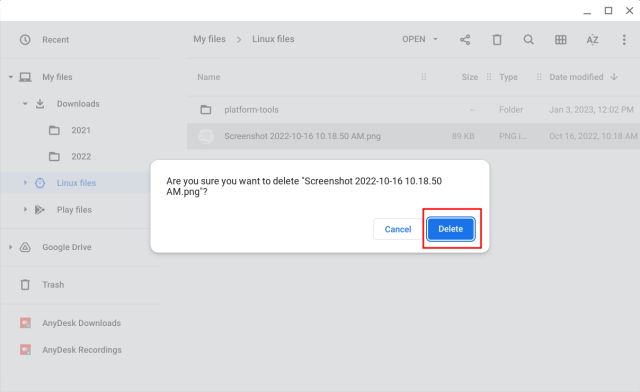 How to Delete Files on a Chromebook (2024 Guide) | Beebom