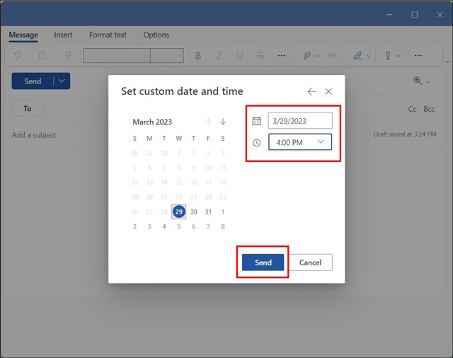 How to Schedule an Email in Outlook (2024 Guide) | Beebom