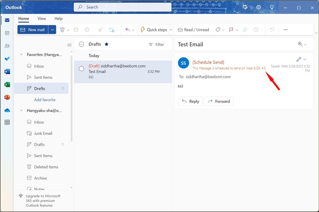 How to Schedule an Email in Outlook (2024 Guide) | Beebom