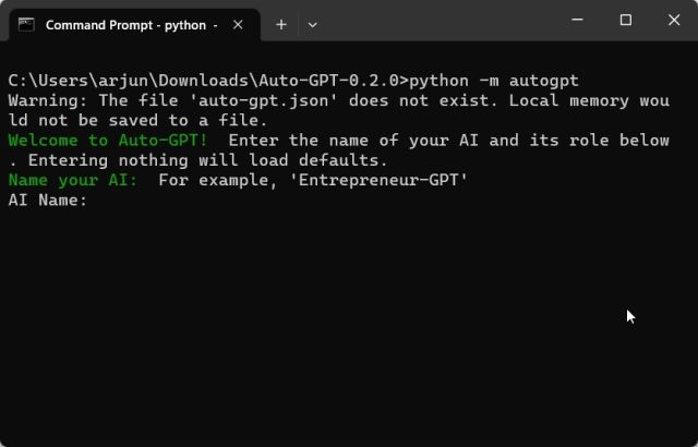 How to Install and Use Auto-GPT: An Autonomous AI Tool | Beebom