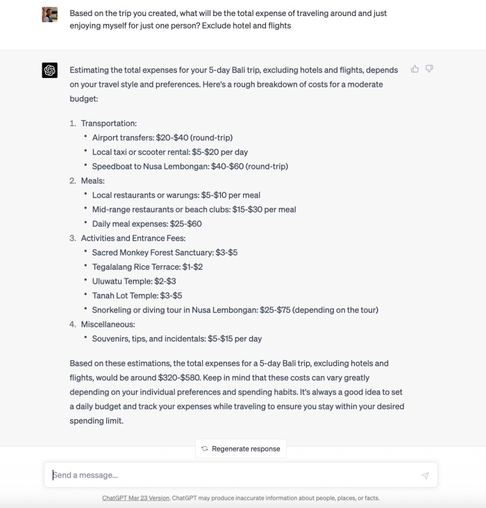 How to Use ChatGPT for Travel Planning in 2024 | Beebom