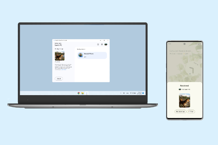 How to Share Files Between Android and Windows Using Nearby Share | Beebom