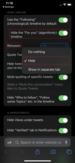 How to Remove the "For You" Tab on Twitter (2024) | Beebom