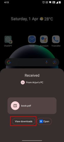 How to Share Files Between Android and Windows Using Nearby Share | Beebom