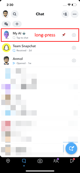 How to Get Rid of Snapchat "My AI" Bot from Chat Feed | Beebom