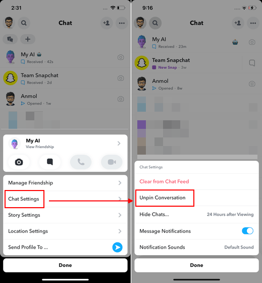 How to Get Rid of Snapchat "My AI" Bot from Chat Feed | Beebom