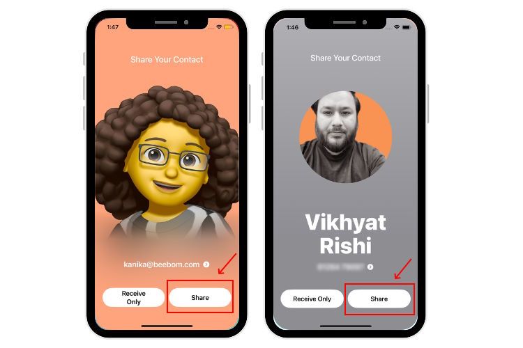 How to Use NameDrop in iOS 17 on iPhone | Beebom