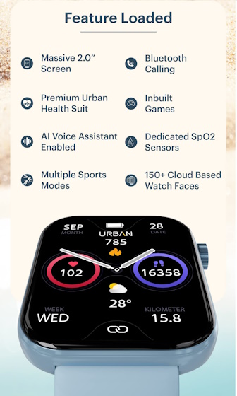 Urban Nexus M Smartwatch Launched In India For Rs 1,599 | Beebom