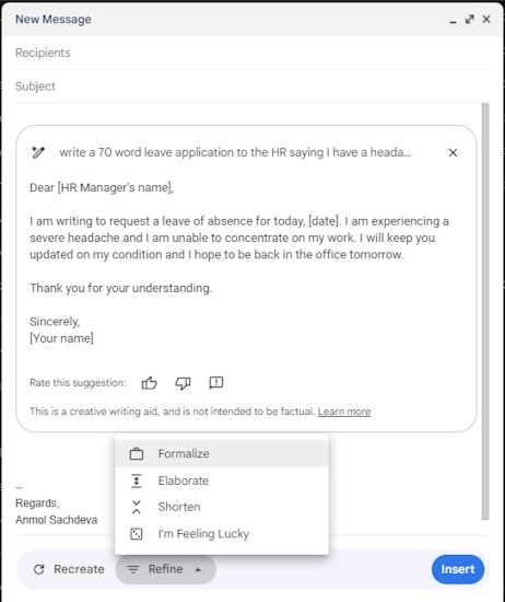 How to Use Gmail's 'Help me Write' AI Tool to Draft Emails | Beebom