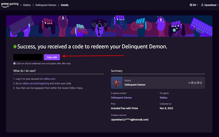 How to Claim Roblox Prime Gaming Rewards (November 2023) | Beebom