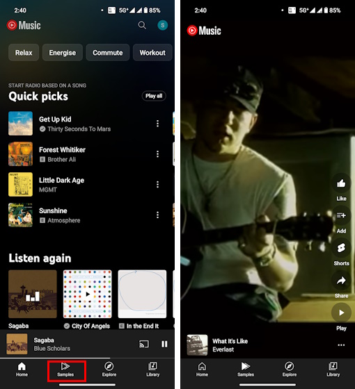 YouTube Music Lance "Samples", Un Moyen Rapide De Découvrir De ...