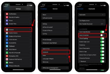 How to Turn off Autocorrect on iPhone and Android | Beebom