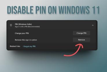 How to Remove PIN (Greyed Out) from Windows 11 | Beebom