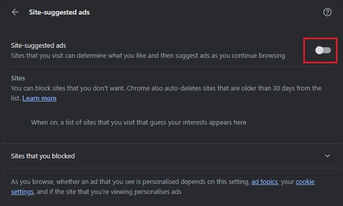 How to Disable Chrome's New Targeted Ads System | Beebom