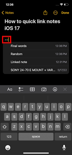 How to Link Apple Notes on iPhone in iOS 17 | Beebom