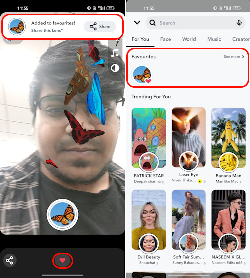 How to Unlock the Butterflies Lens on Snapchat (3 Ways) | Beebom