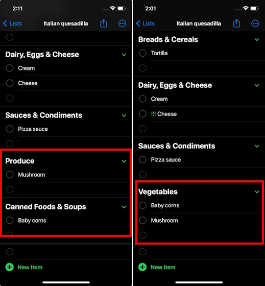 How to Make Grocery List in iOS 17 Reminders App on iPhone | Beebom
