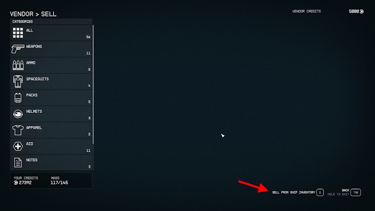 How to Sell Weapons, Items, and Gear in Starfield | Beebom