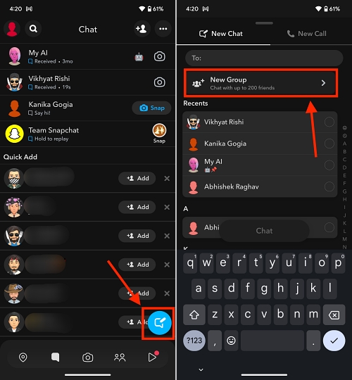 How to Make a Group Chat on Snapchat (2024 Guide) | Beebom