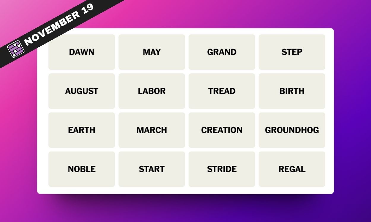 NYT Connections Hints and Answers for November 19, 2023 | Beebom