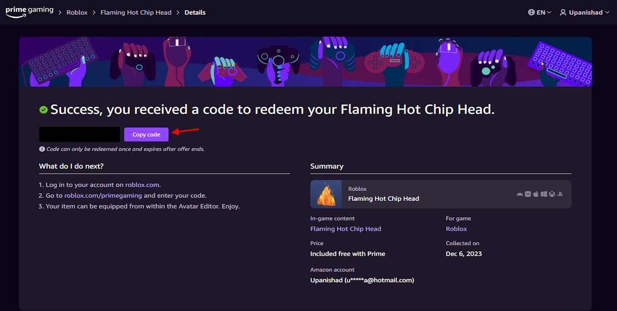 How to Claim Roblox Prime Gaming Rewards (August 2024) | Beebom