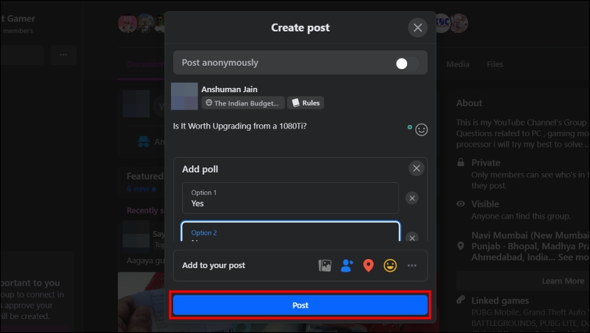 How to Create Polls on Facebook | Beebom