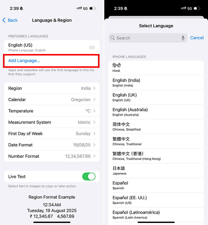 How to Change Language on iPhone | Beebom