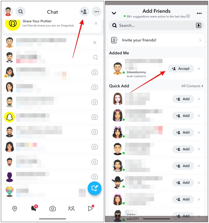 What Does the "x" Icon Next to a Snapchat Name Mean? | Beebom