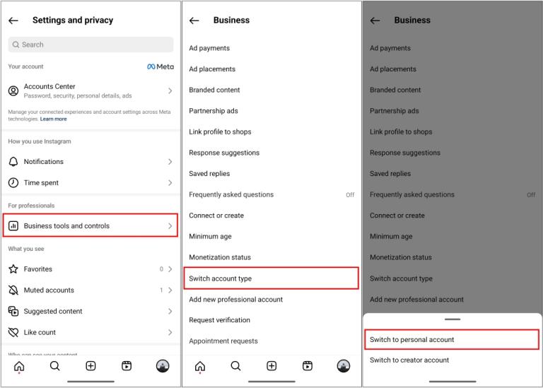 How to Switch Back to Personal Account on Instagram | Beebom