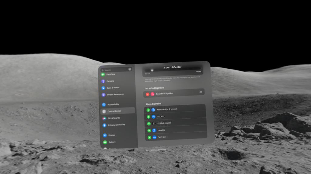 How to Open and Customize Control Center on Apple Vision Pro | Beebom How to Open and Customize Control Center on Apple Vision Pro | Beebom