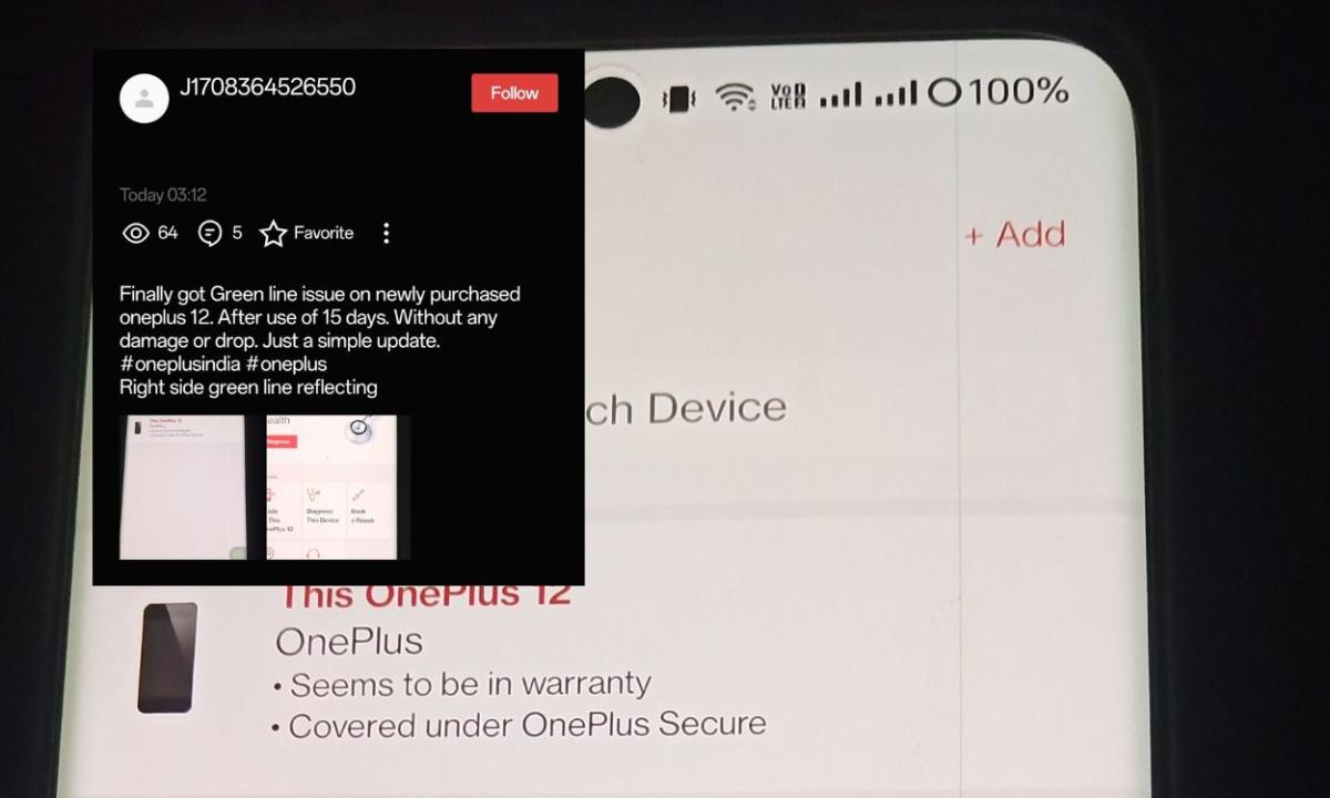 First OnePlus 12 Green Line Issue Pops Up: Should You Be Worried? | Beebom