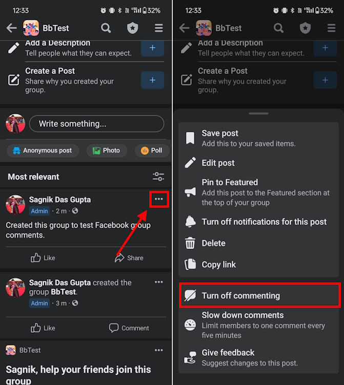 How to Turn Off Comments on Facebook Post | Beebom