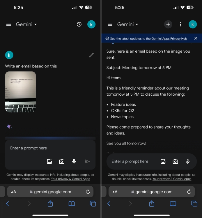 How to Use Gemini AI Chatbot on iPhone | Beebom