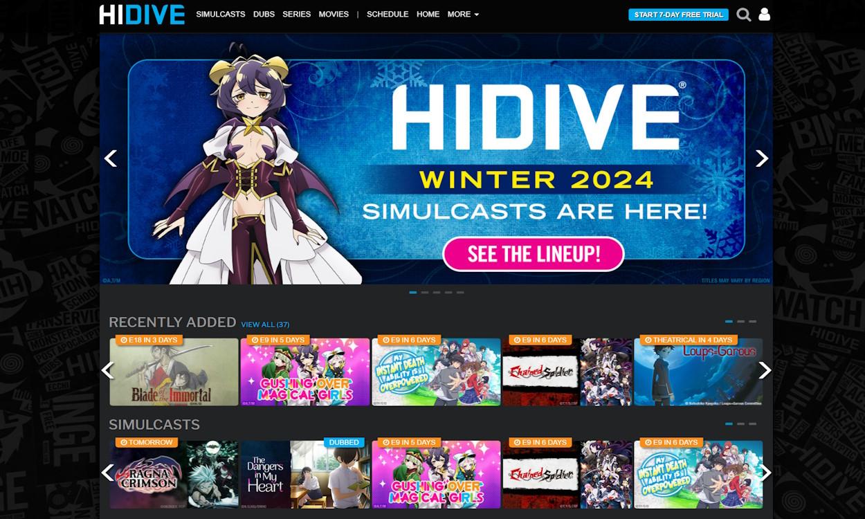 Is Hidive On Ps4