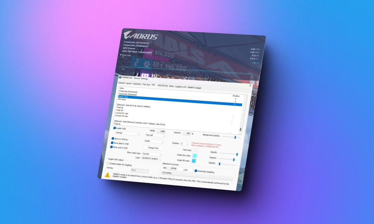 HWiNFO Adds an Overlay to Monitor FPS & System Stats; How to Enable It ...