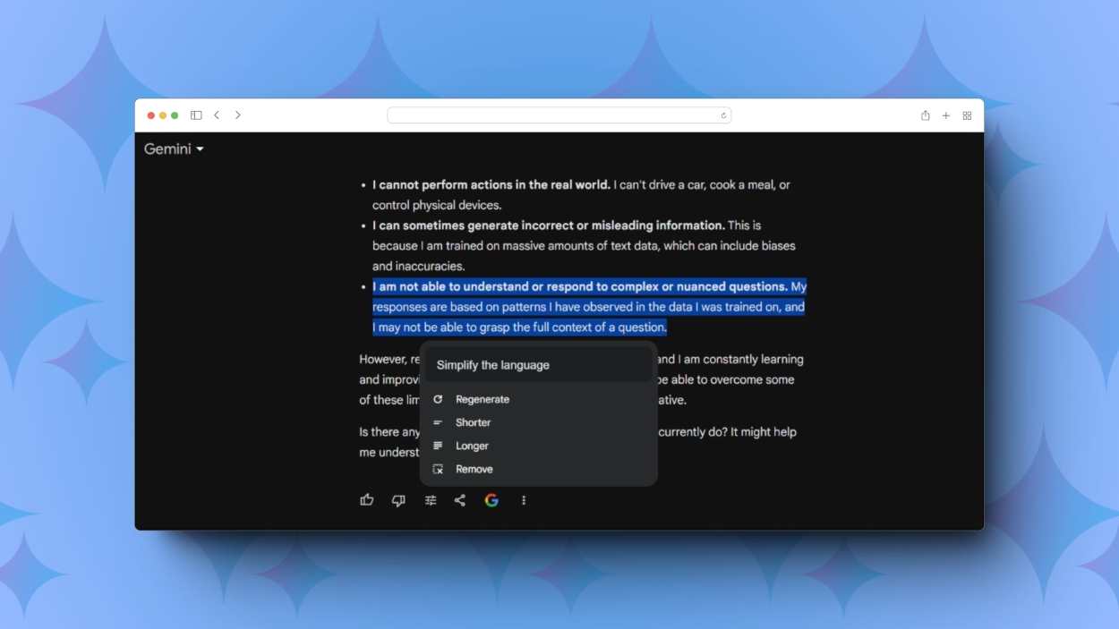 You Can Now Edit and Modify Google Gemini Responses; Here's How | Beebom