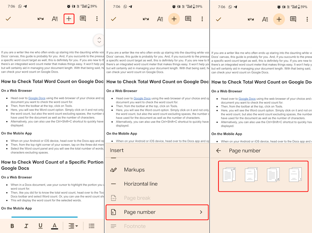 How To Number Pages In Google Docs Beebom How To Number Pages In Google Docs Beebom