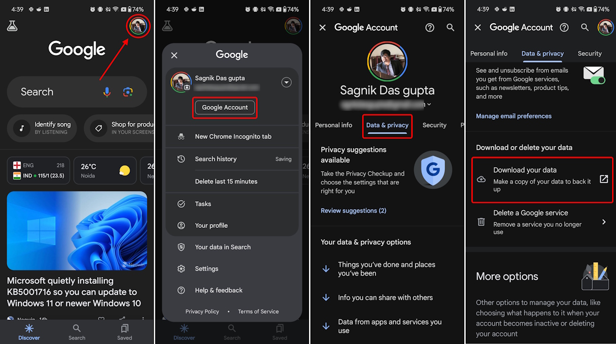 How to Download Your Google Data Using Takeout (Easy Guide) | Beebom