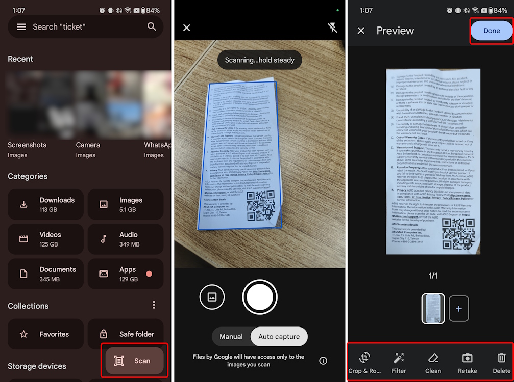 The Files by Google App Now Lets You Scan Documents; Here's How | Beebom