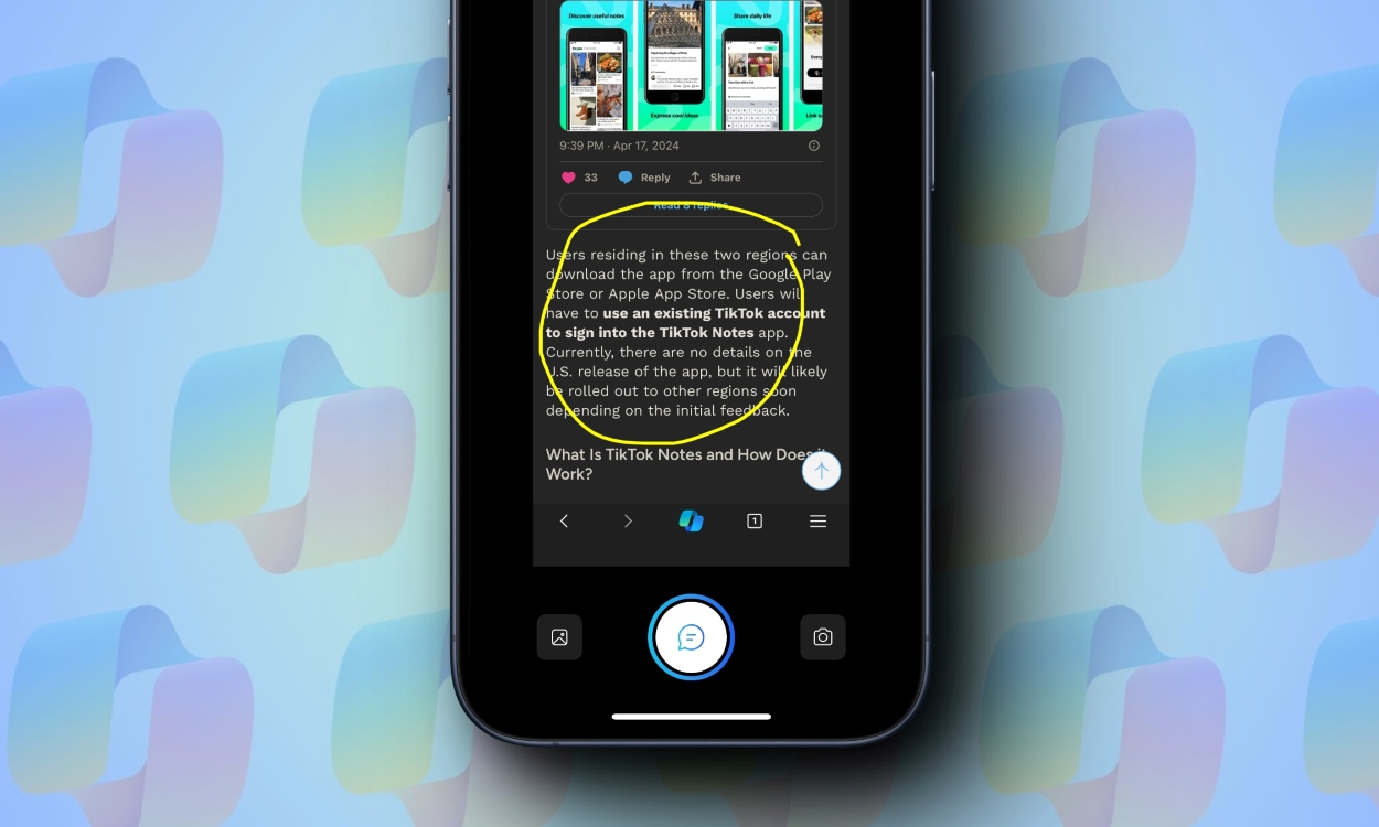 Microsoft Edge Too Wants You to Circle to Search Like Google | Beebom