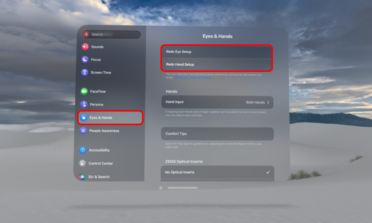 How to Recalibrate Eye and Hand Tracking on Vision Pro | Beebom