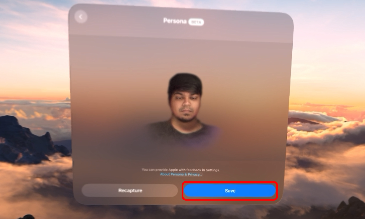 How to Create Persona on Vision Pro | Beebom