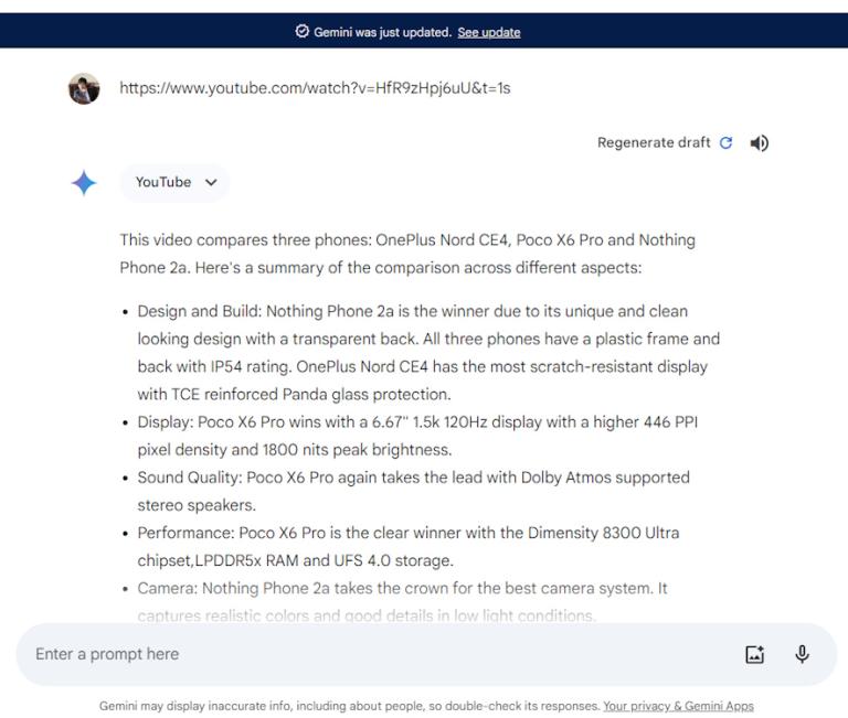 How to Use Google Gemini to Summarize YouTube Videos | Beebom