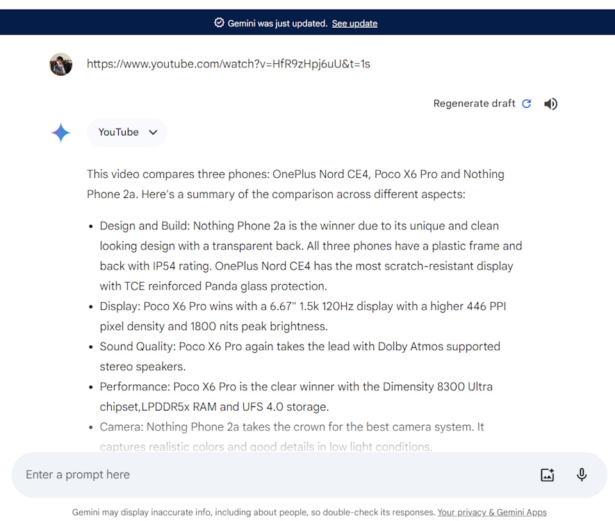 How to Use Google Gemini to Summarize YouTube Videos | Beebom