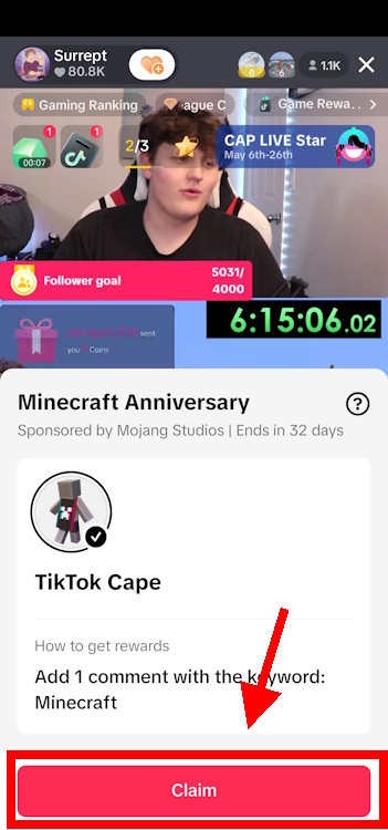 How to Get the Minecraft TikTok Cape | Beebom